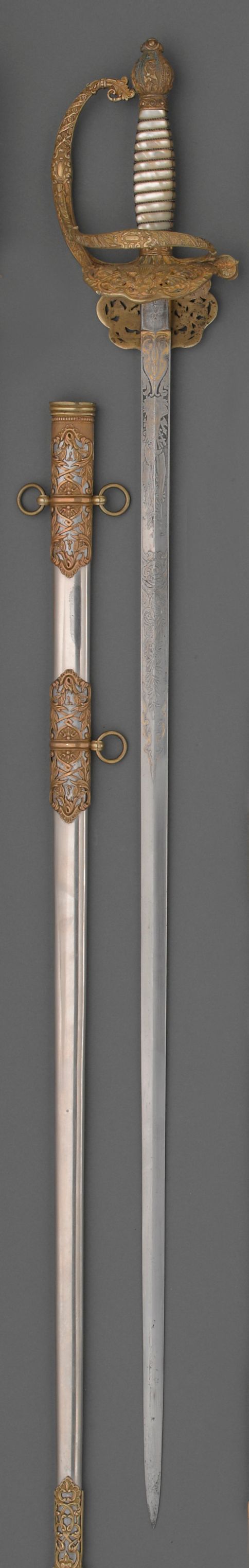Bonhams : A presentation grade U.S. Model 1860 Staff officer's sword by ...