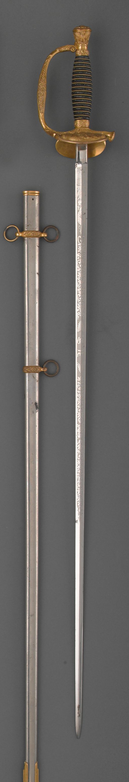 Bonhams : A U.S. Model 1860 Staff officer's sword by the Springfield Armory
