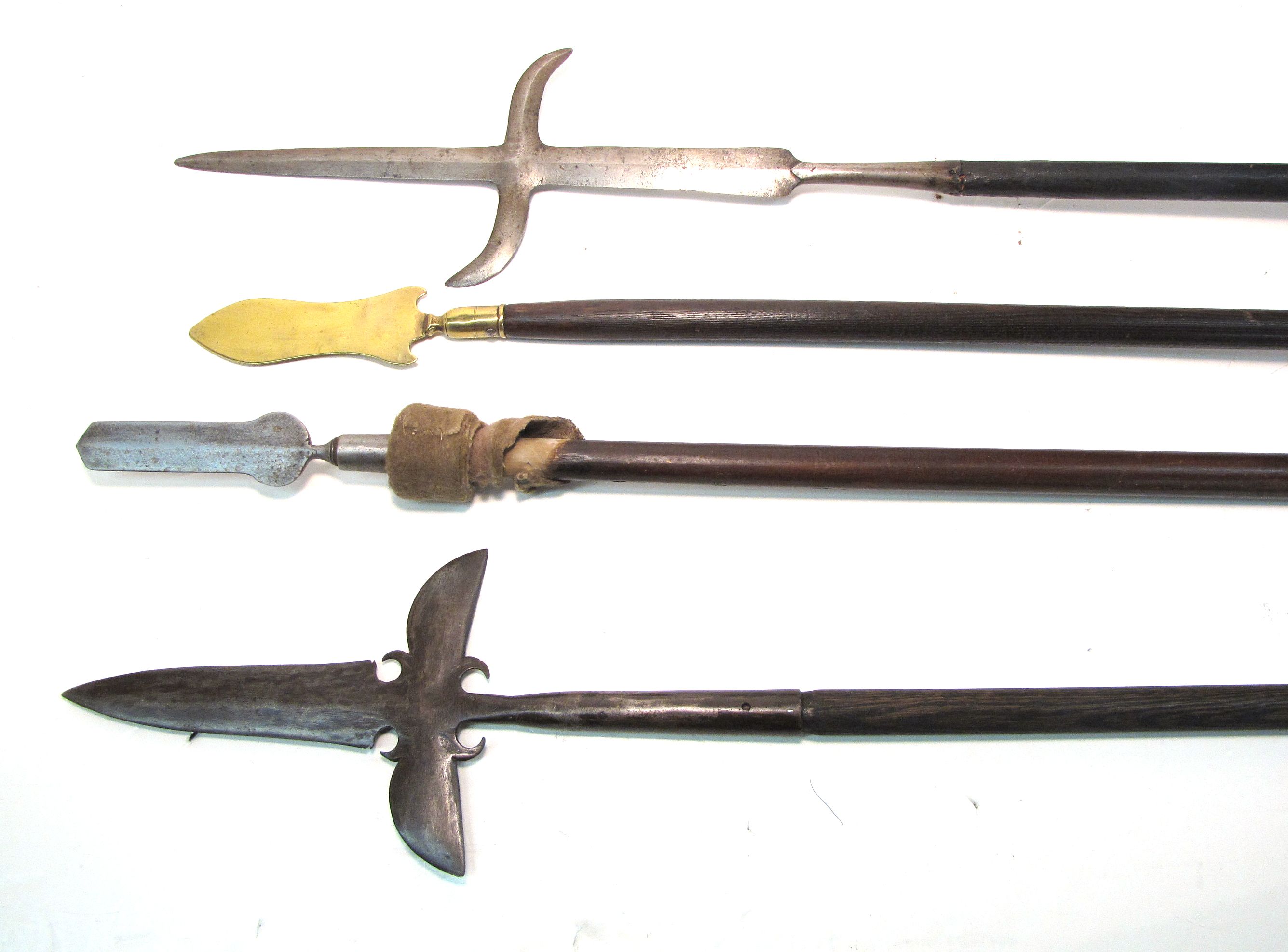 Bonhams : A lot of four polearms in 18th century style