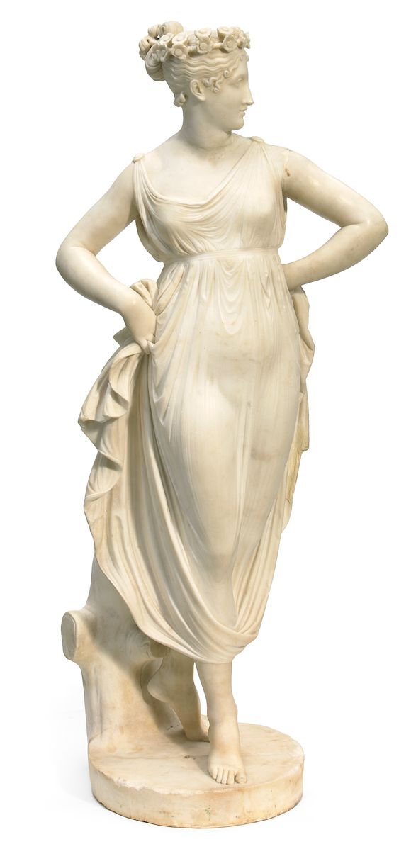 Bonhams : An Italian carved marble figure of Venus 19th century