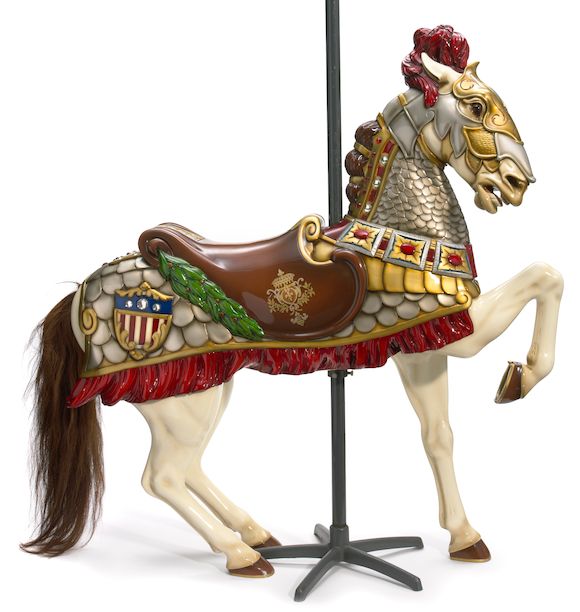Bonhams : A Contemporary fiberglass carousel horse reproduction Molded ...