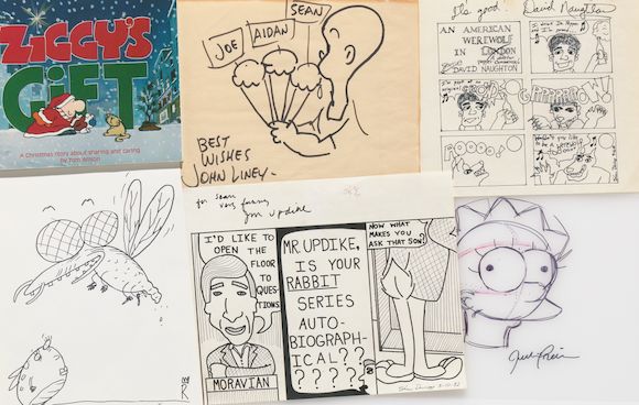 Bonhams : A group of 7 drawings by Tom Wilson, Bil Keane, John Liney ...