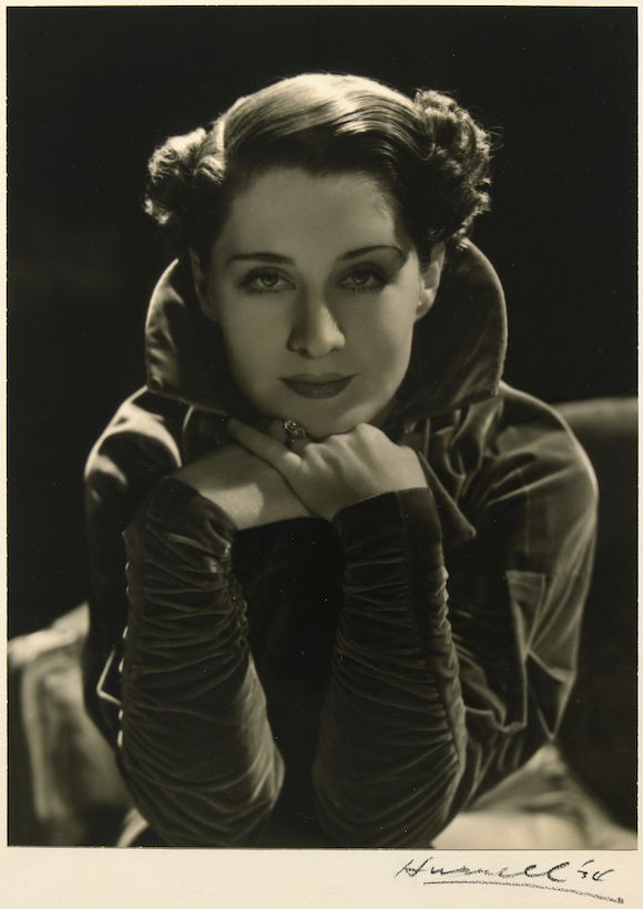 Bonhams : George Hurrell signed portrait of Norma Shearer, 1934