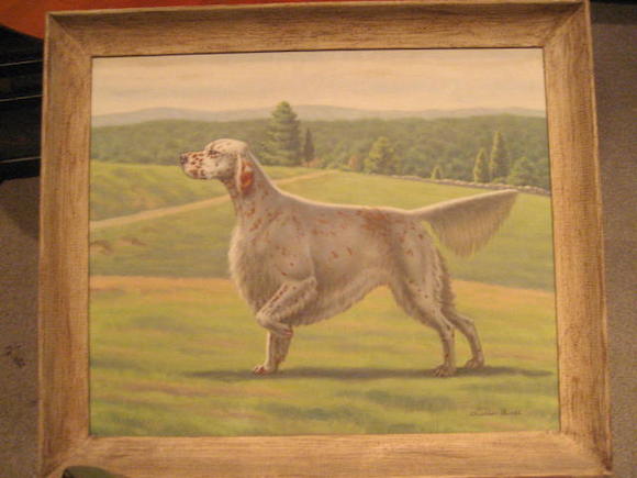 Bonhams Charles Liedl American Circa 1940 English Setter 20 X 24 In 508 X 61 Cm