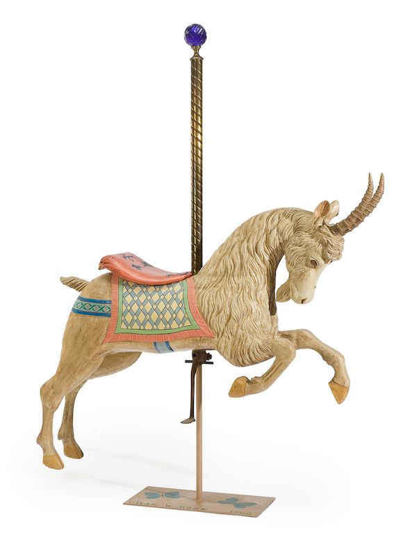 Bonhams : A carved and painted carousel goat Charles Dare, New York ...