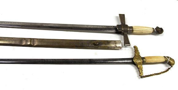 Bonhams : A lot of two American military swords