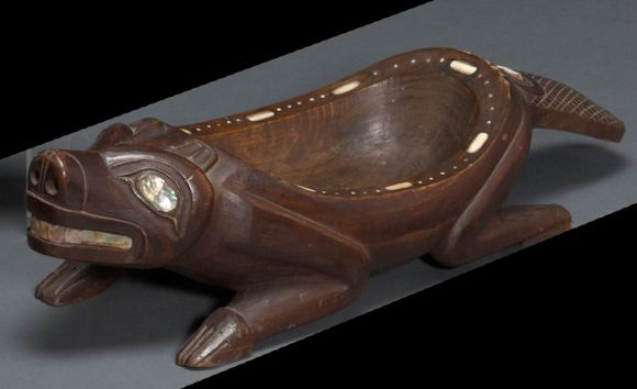 Bonhams : A Tlingit beaver bowl