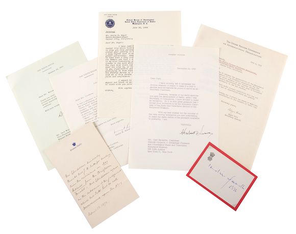 Bonhams : POLITICAL FIGURES. 2 binders containing approximately 80 ...