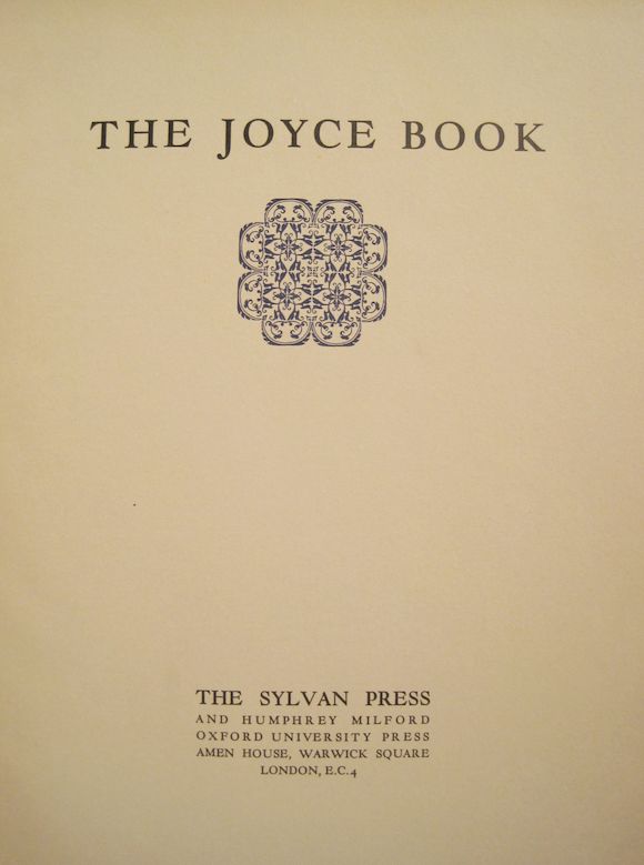 Bonhams : [JOYCE, JAMES. 1882-1941.] HUGHES, HERBERT, editor. The Joyce ...