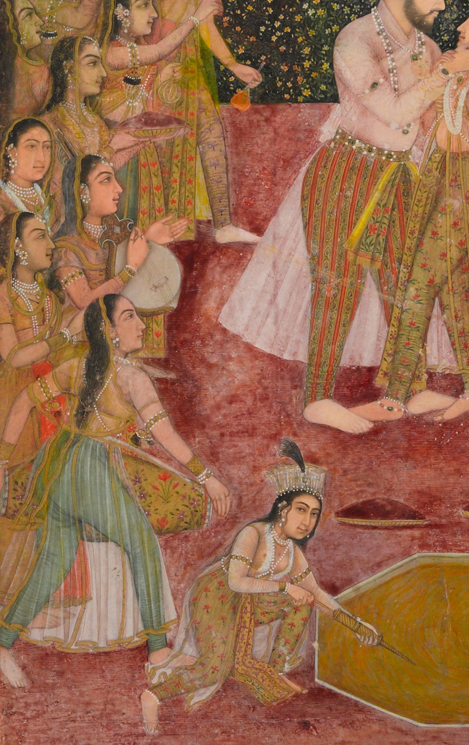 Bonhams : Mirza Muhammad Azam Shah celebrating holi Lucknow, circa 1780