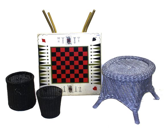 Bonhams : An assembled group, including a Gold Crest folding card table ...