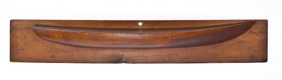 Bonhams : A builders' half model of a launch 4-1/4 x 26-1/4 in. (10.8 x ...