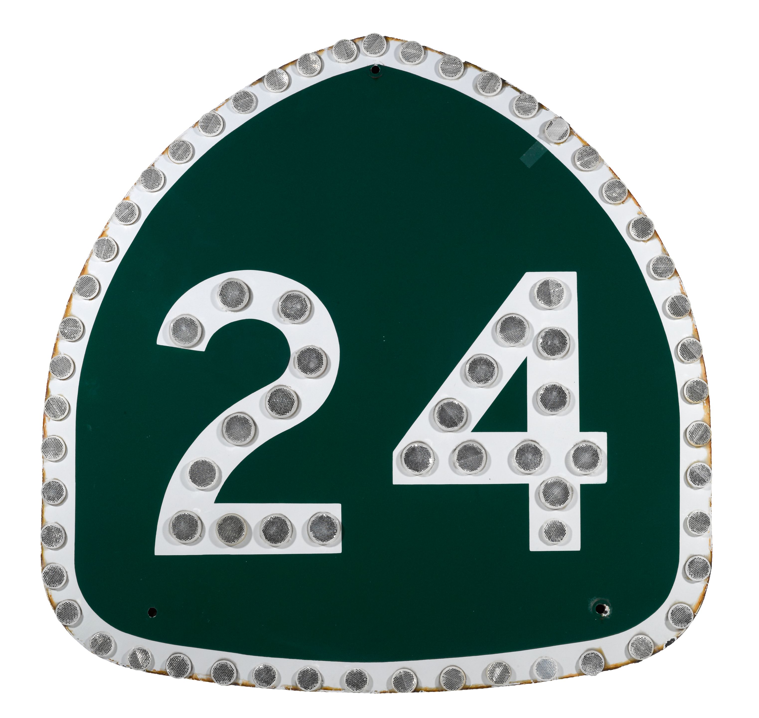 Bonhams Cars : A California, Highway 24, porcelain reflector sign, 1965,