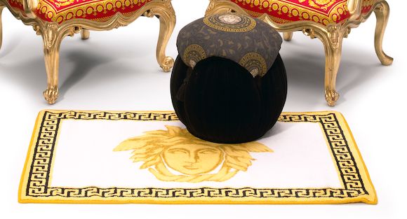 Bonhams : A Gianni Versace rectangular cotton mat