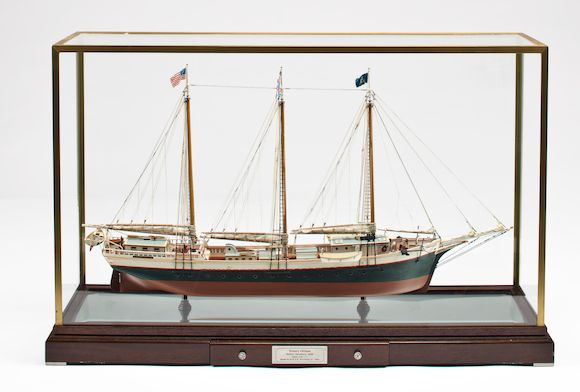 Bonhams : An exhibition standard model of the three masted schooner ...