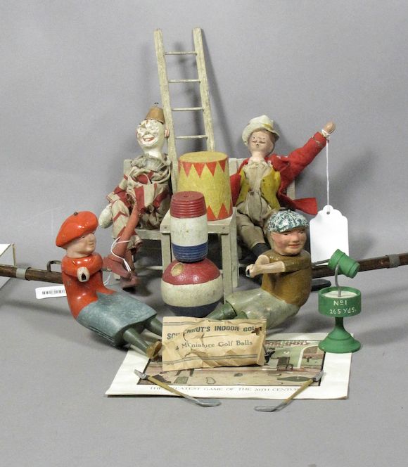 Bonhams : Schoenhut Indoor Golf Game With Circus Parts