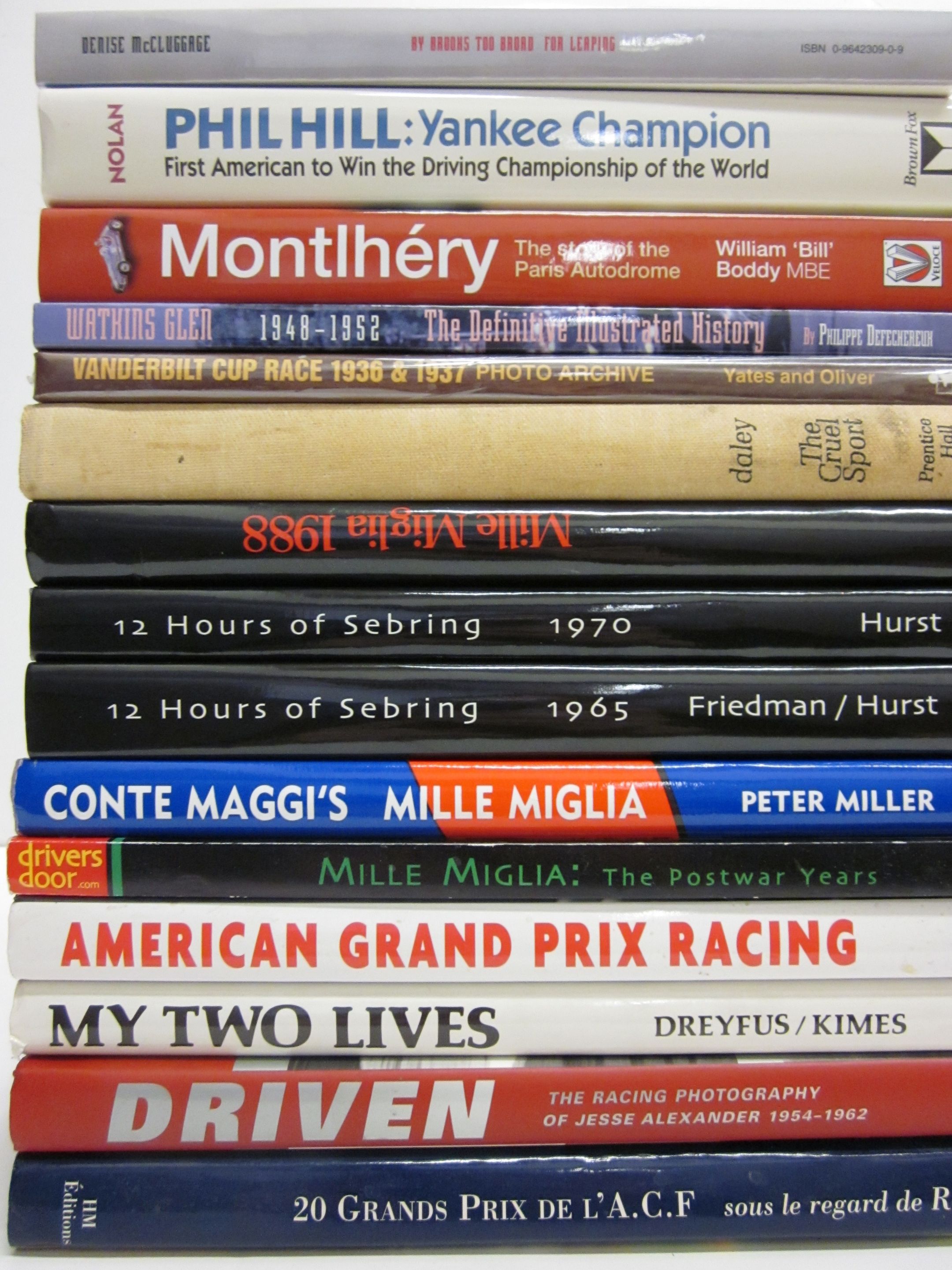 Bonhams Cars : A quantity of racing titles, some inscribed,