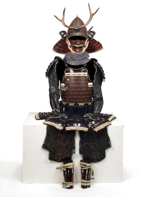 Bonhams : A suit of armor with a russet-iron yokohagi okegawa cuirass ...
