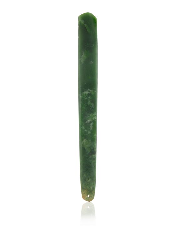 Bonhams : Maori Greenstone Pendant/Carving Tool, New Zealand