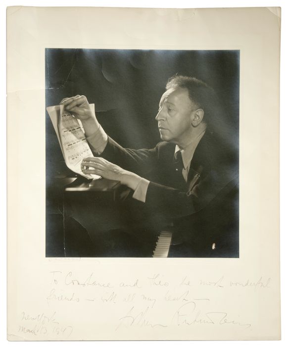 Bonhams : RUBENSTEIN, ARTHUR. 1887-1982. Photograph Signed ("Arthur ...
