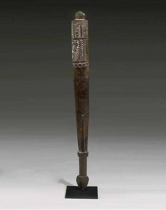 Bonhams Massim Clubdance Paddle Trobriand Islands Papua New Guinea