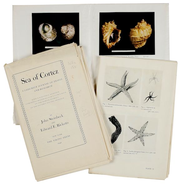 Bonhams : STEINBECK, JOHN & EDWARD F. RICKETTS. Sea of Cortez. A ...