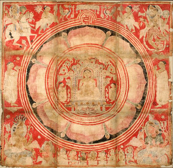 Bonhams : A Jain mandala Gujarat, 16th/17th century