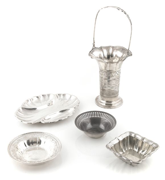 Bonhams : A group of American sterling silver hollowware 20th century