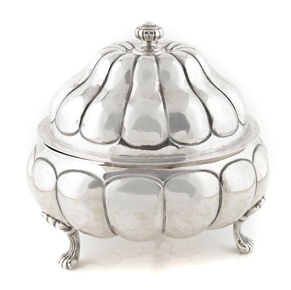 Bonhams : A Mexican sterling silver melon-form tureen Sanborns, Mexico ...