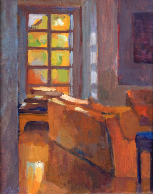 Bonhams : Whitney Brooks Abbott Upstairs Hall, Summer Light; After Rain ...