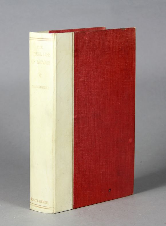 Bonhams : MALINOWSKI, BRONISLAW. 1884-1942. The Sexual Life of Savages ...