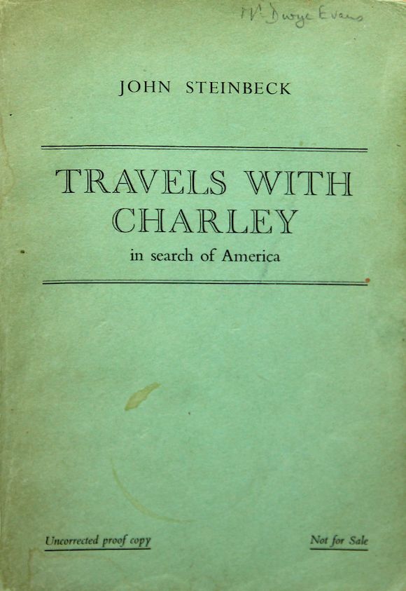 Bonhams : STEINBECK, JOHN. 1902-1968. Travels with Charley in Search of ...