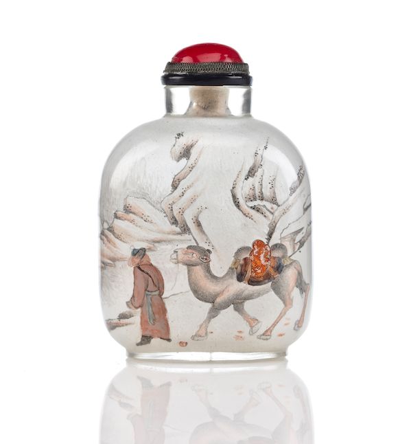 Bonhams : An inside-painted glass snuff bottle Yan Yutian