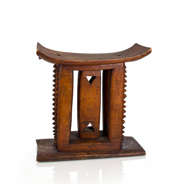 Bonhams Asante Stool Ghana