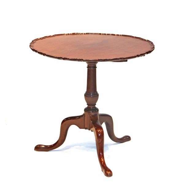 Bonhams : A George III mahogany tilt-top tea table third quarter 18th ...