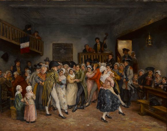 Bonhams : Léon Marie Constant Dansaert (Belgian, 1830-1909) Un bal sous ...