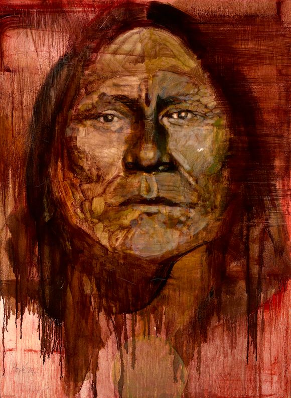 Bonhams : Neil Boyle (American, 1931-2006) Head of an Indian, thought ...