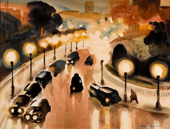 Bonhams : Paul Hull Julian (American, 1914-1995) Wilshire, 1939 sight ...
