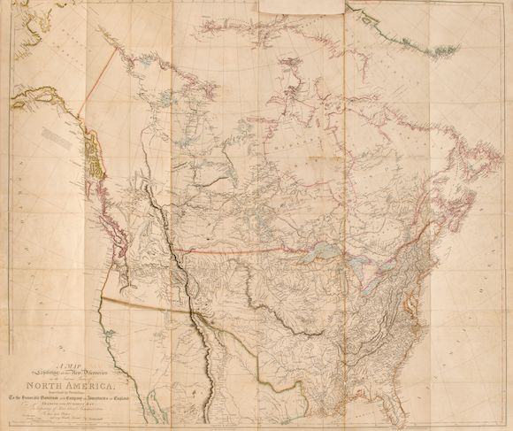 Bonhams : ARROWSMITH, AARON. A Map Exhibiting All the New Discoveries ...
