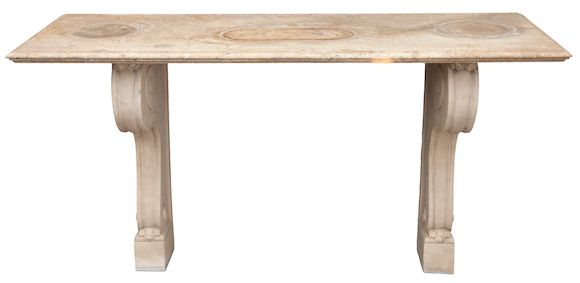 Bonhams : A Neoclassical style cast stone console table