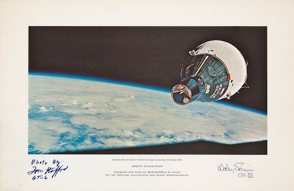 Bonhams : THE FIRST SPACE RENDEZVOUS—SIGNED.