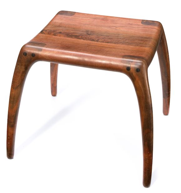 Bonhams : A Richard Pohlers walnut stool