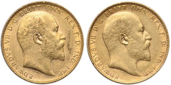 Bonhams : Australia, Edward VII, Sovereigns, 1902-P (2)