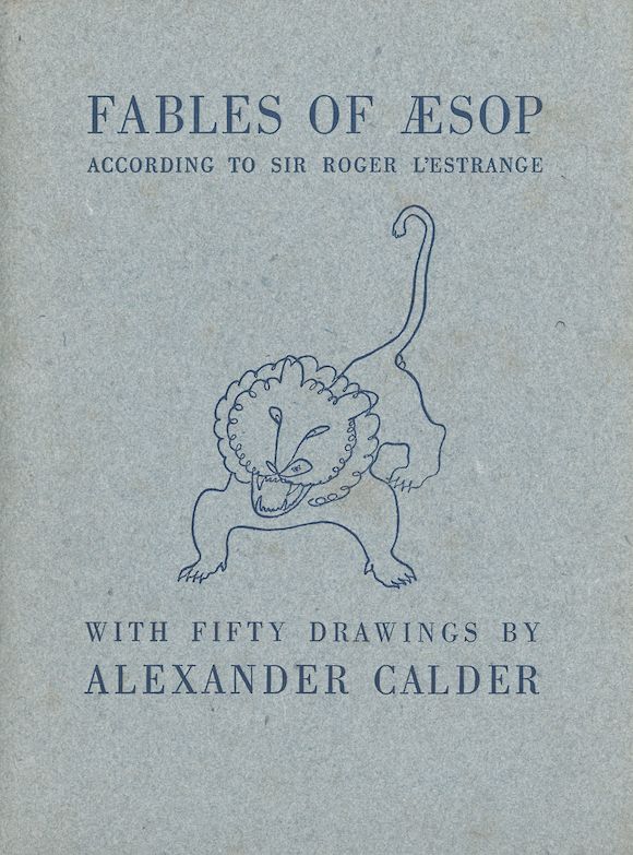 Bonhams : CALDER, ALEXANDER. 1898-1976. Fables of Aesop, according to ...
