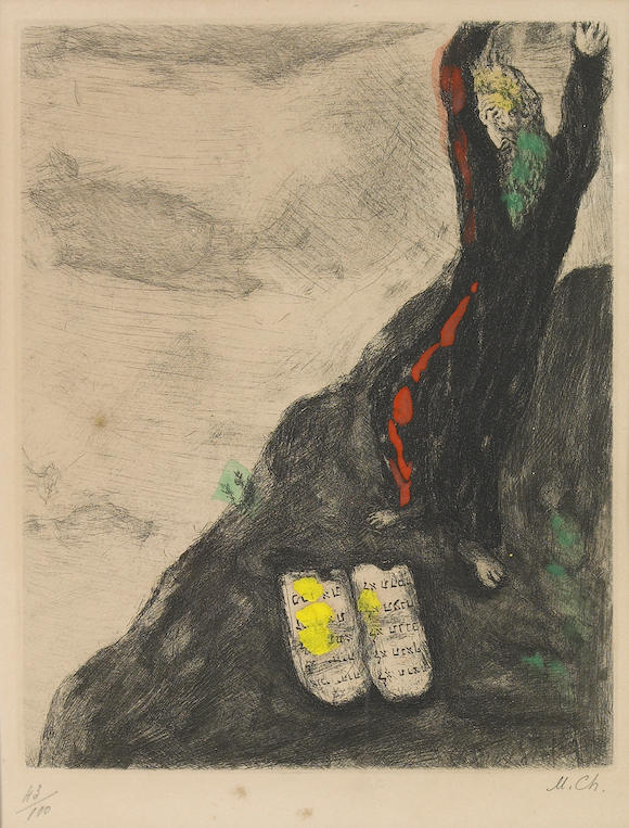 Bonhams Marc Chagall Russian French 1887 1985 Moïse Brise Les
