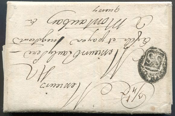 Bonhams : Canada French Occupied Quebec, 1741 Stampless Folded Letter ...