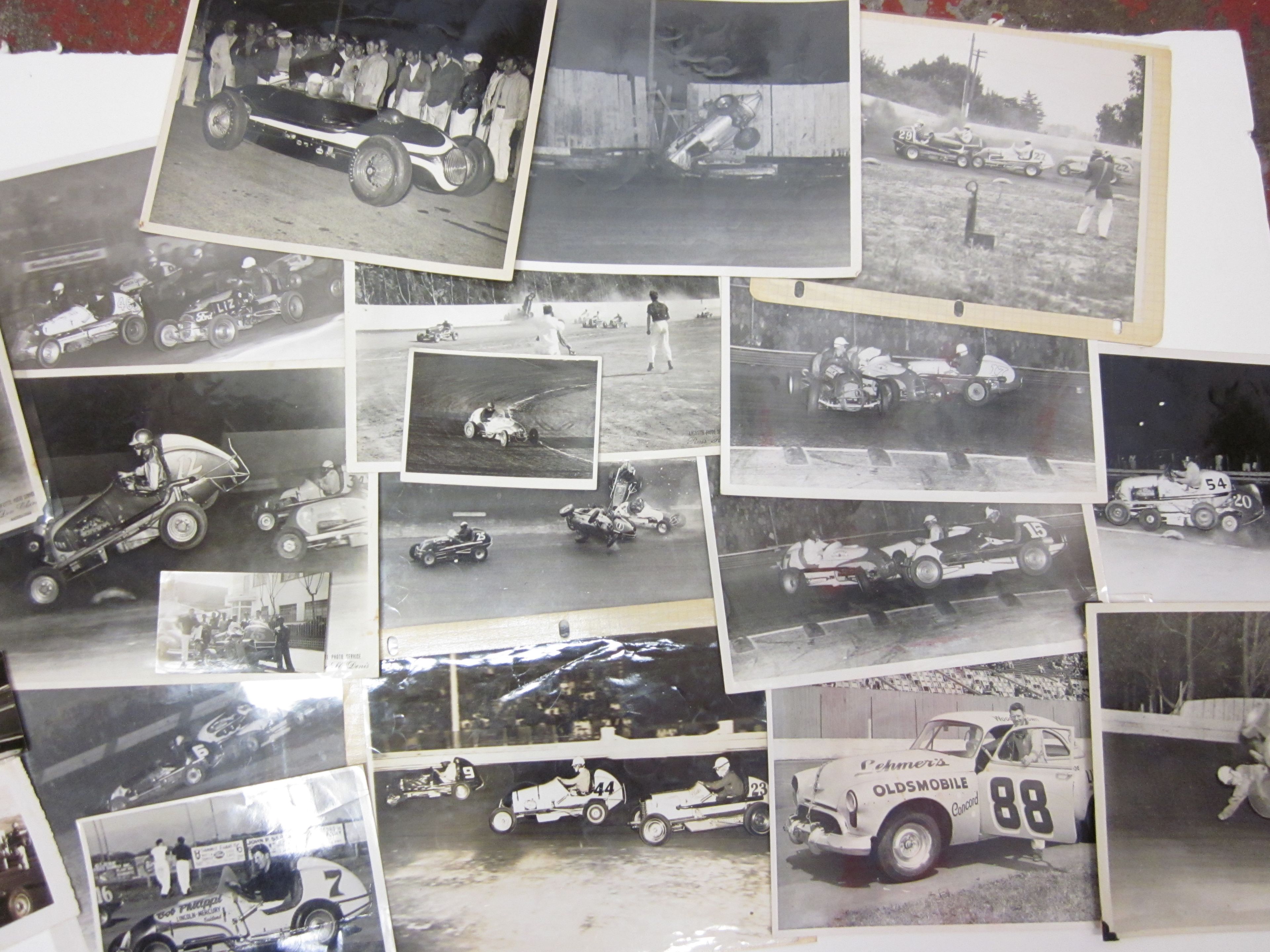 Bonhams Cars : A quantity of Midget racing photographs, c. 1945,