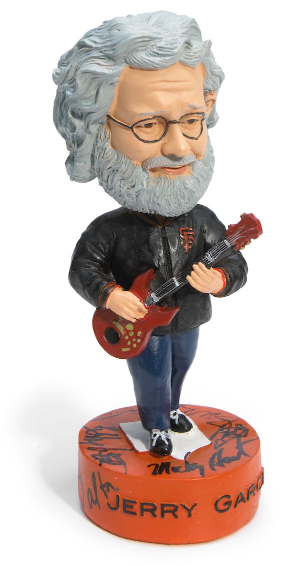 Bonhams : A Jerry Garcia Bobblehead signed on the base by Bob Weir ...