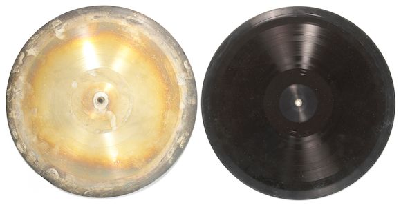 Bonhams : Steel record pressing plates believed to be from Wake of the ...