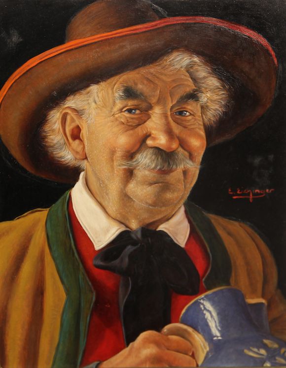 Bonhams : Erwin Eichinger (Austrian, 1892-1950) A refreshing drink 10 1 ...